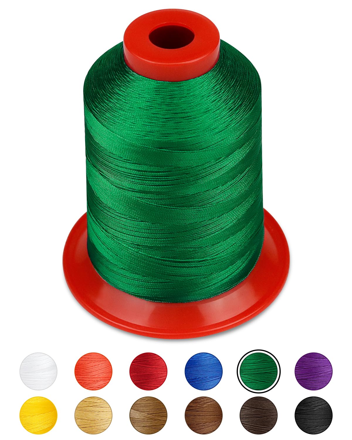 Amazon.com: 1000 Meters FIVEIZERO Extra Strong Upholstery Thread,Green ...