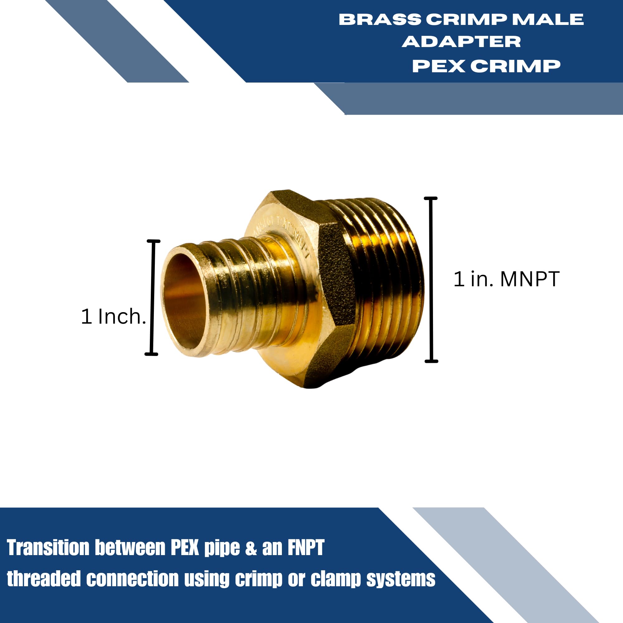 Snapklik.com : XFITTING 1 Inch Pex X 1 Inch Male NPT Adapter
