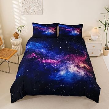 Homemissing Galaxy Star Night Pattern Duvet Cover King Size Universe ...