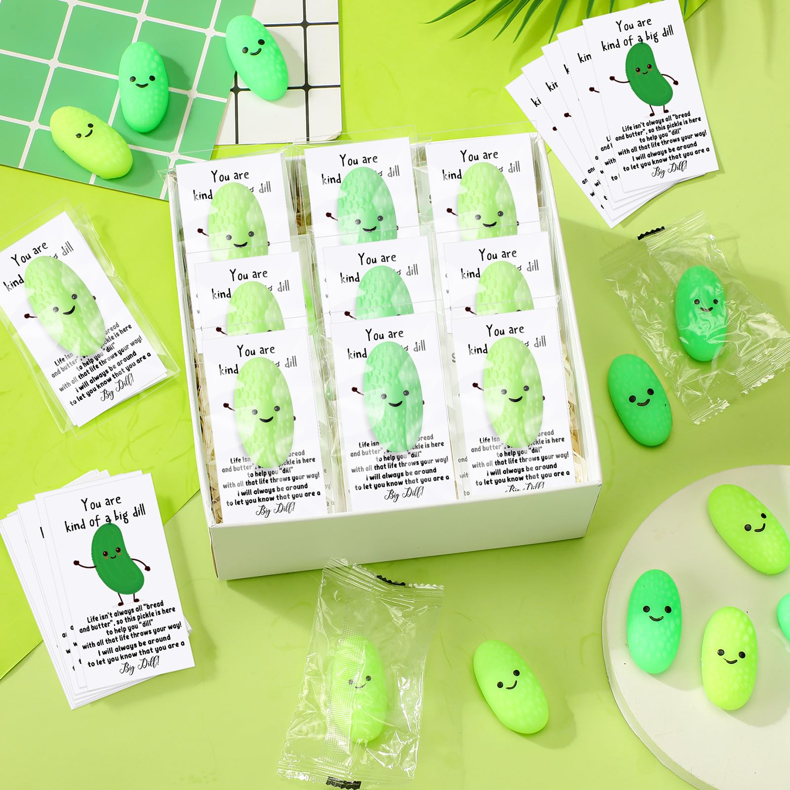 Snapklik.com : 25 Set Emotional Pickle Stress Ball Gifts Bulk Cute ...