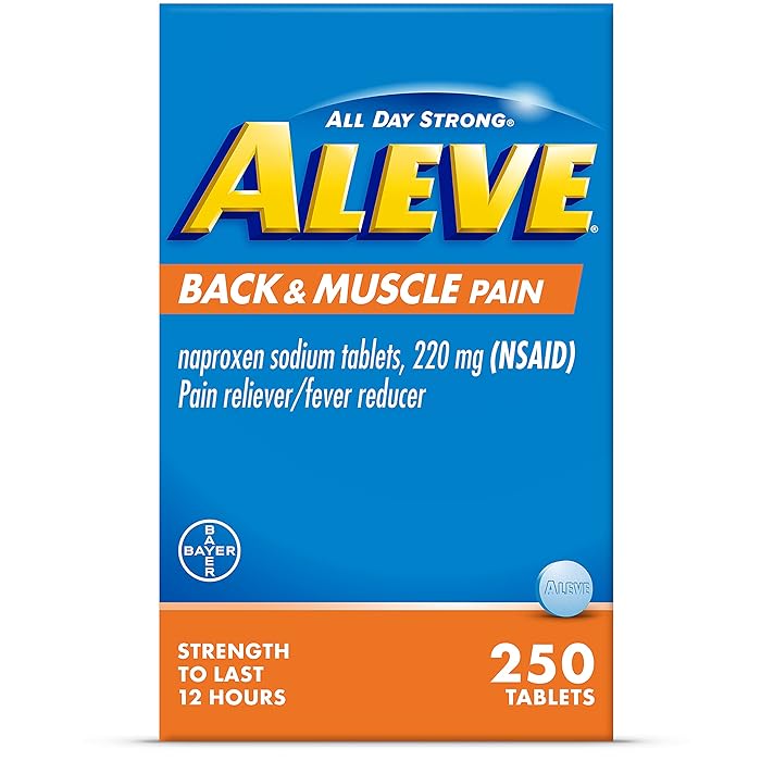 Buy Aleve Back & Muscle Pain Relief Naproxen Sodium Tablets ‐ 250 Count ...