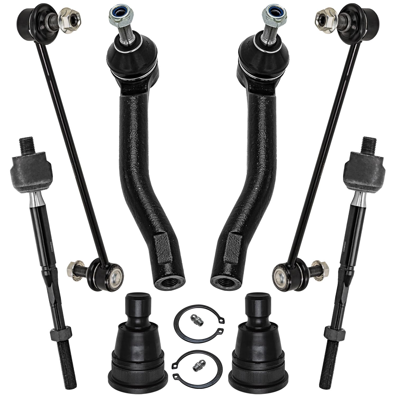 Amazon.com: Detroit Axle - Front Inner and Outer Tie Rod Ends Lower ...