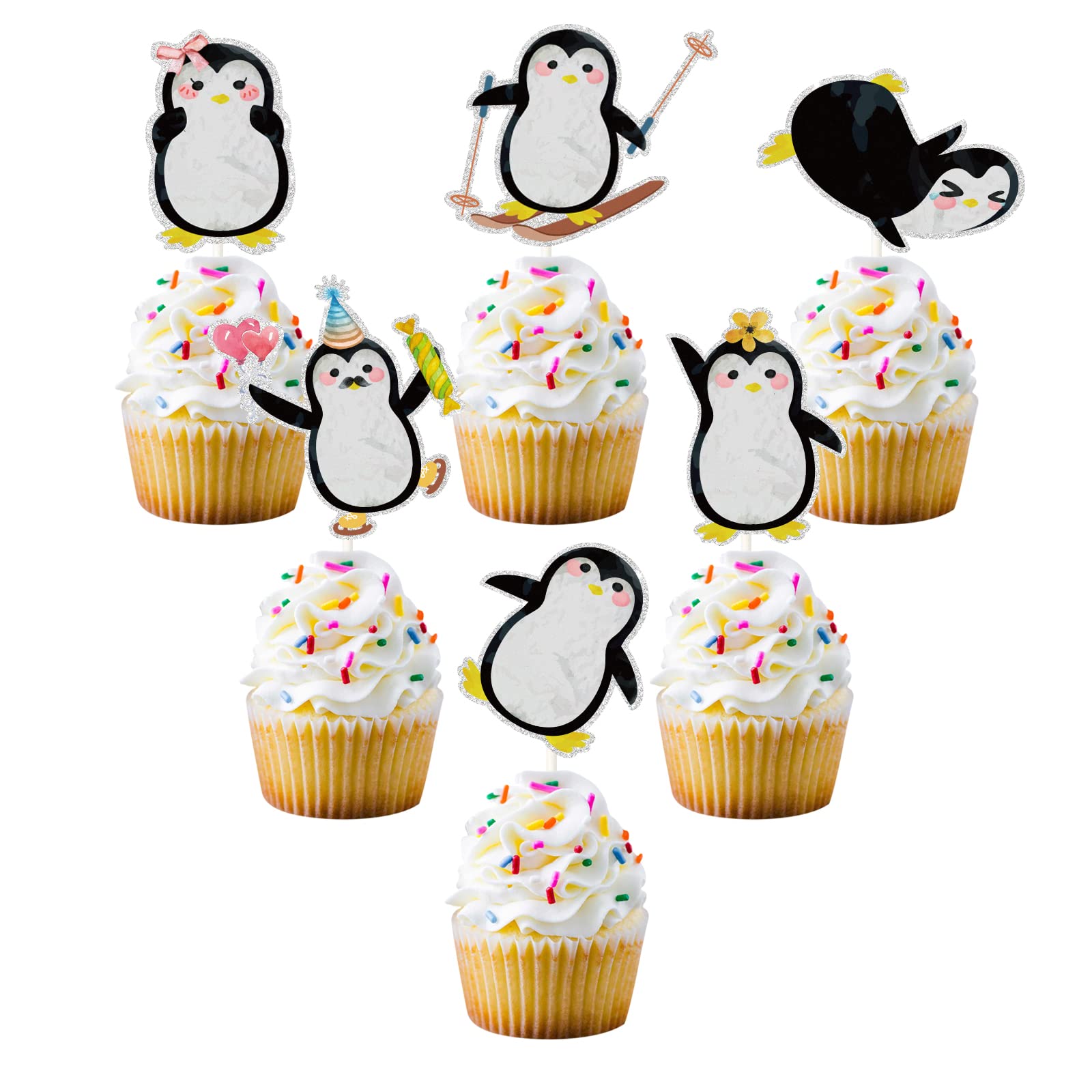 Penguin Cupcake Picks