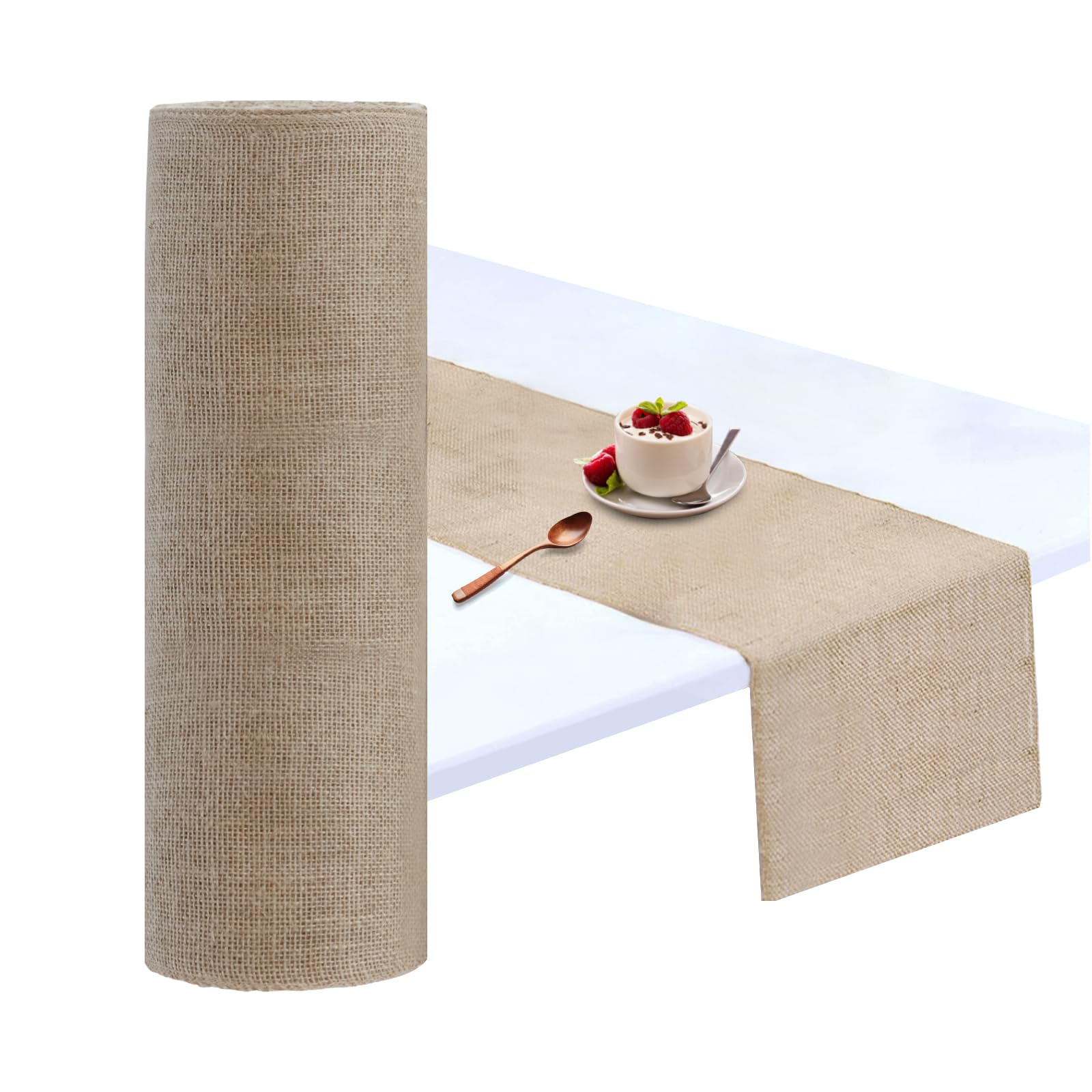 Snapklik.com : Burlap Table Runner,36" X50yard High Density Burlap Roll ...