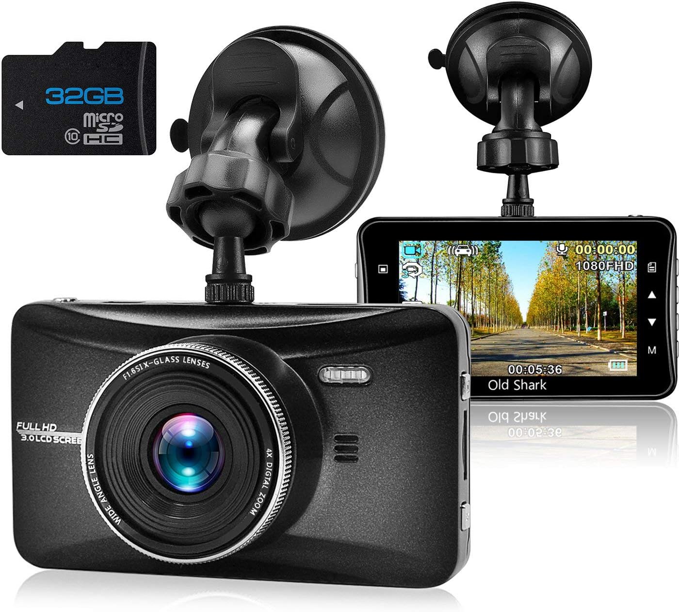 Amazon.com: Dash Cam 1080P Full HD 3 Inch Dashboard Camera Car Recorder ...