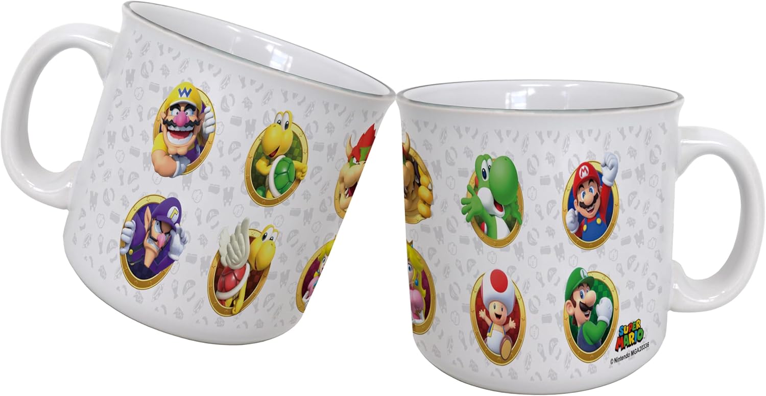 Amazon.com | Pyramid America -Super Mario- Rivals - 20oz Ceramic Mug ...