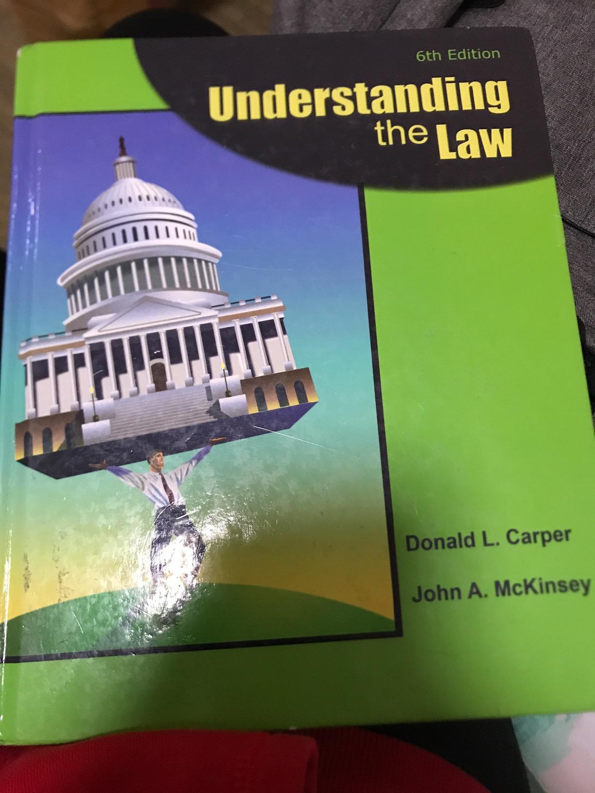 Understanding The Law: Carper , Donald l and et al: Amazon.com: Books