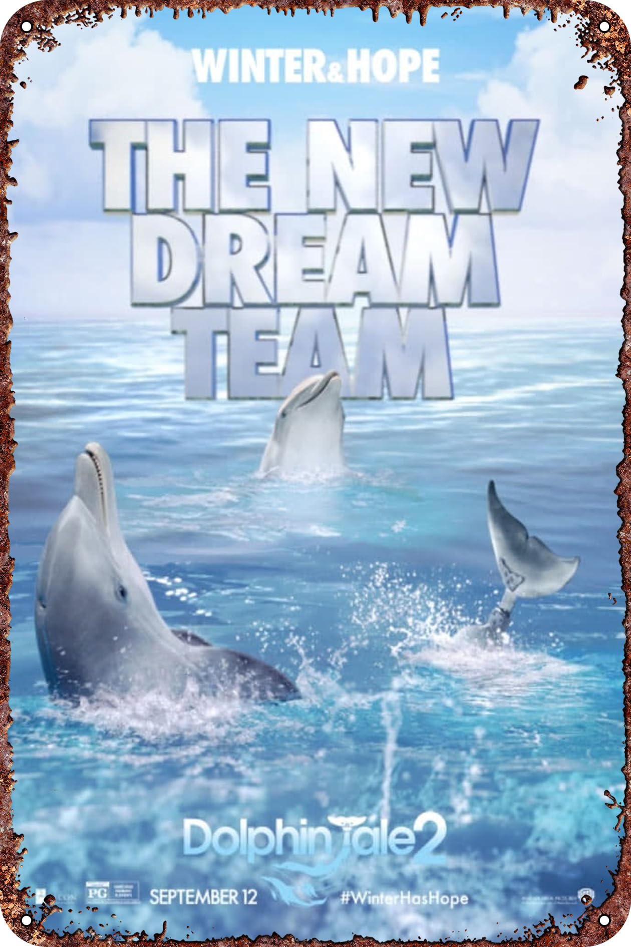Dolphin Tale 2 Logo Dolphin Tale 2 Canvas Print / Canvas Art By Movie