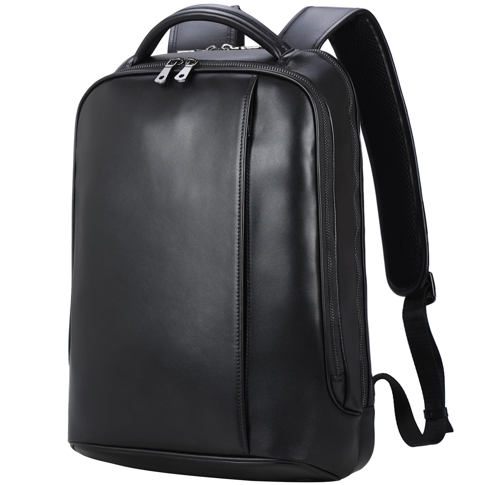 Amazon.com: Masa Kawa Slim Leather 14" Laptop Backpack for Men Women ...