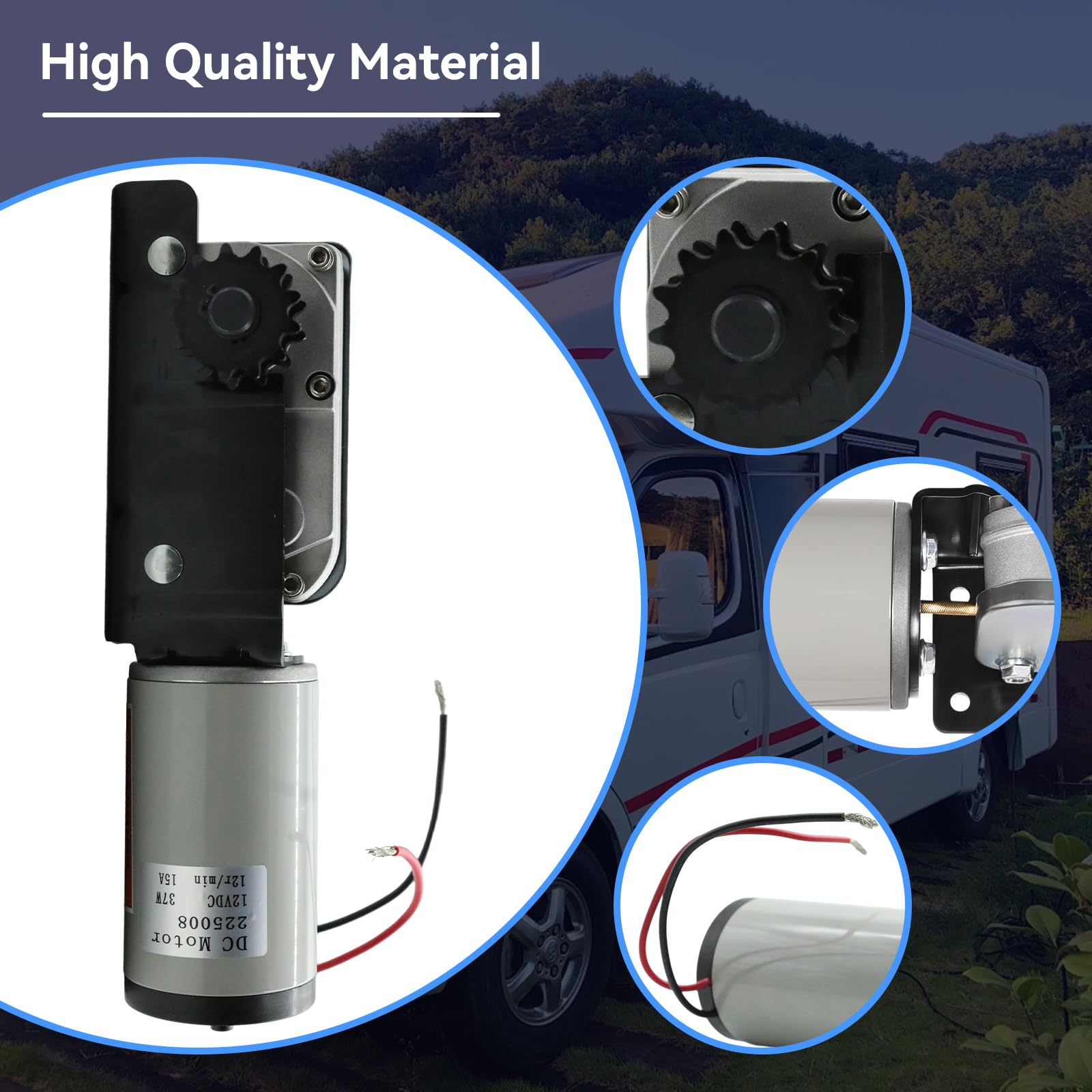Snapklik.com : R25075 225008 RV Slide Out Motor & Gear Housing For BAL ...