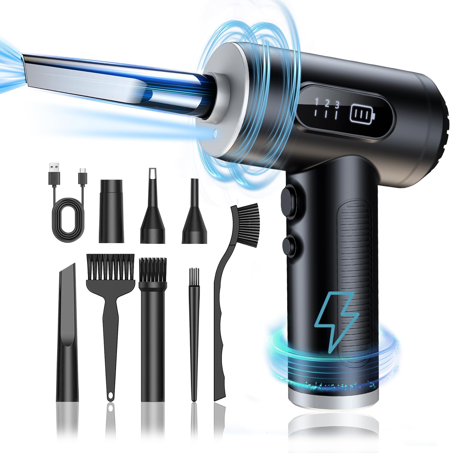 Amazon.com: Compressed Air Duster Electric Air Duster Cordless Air ...