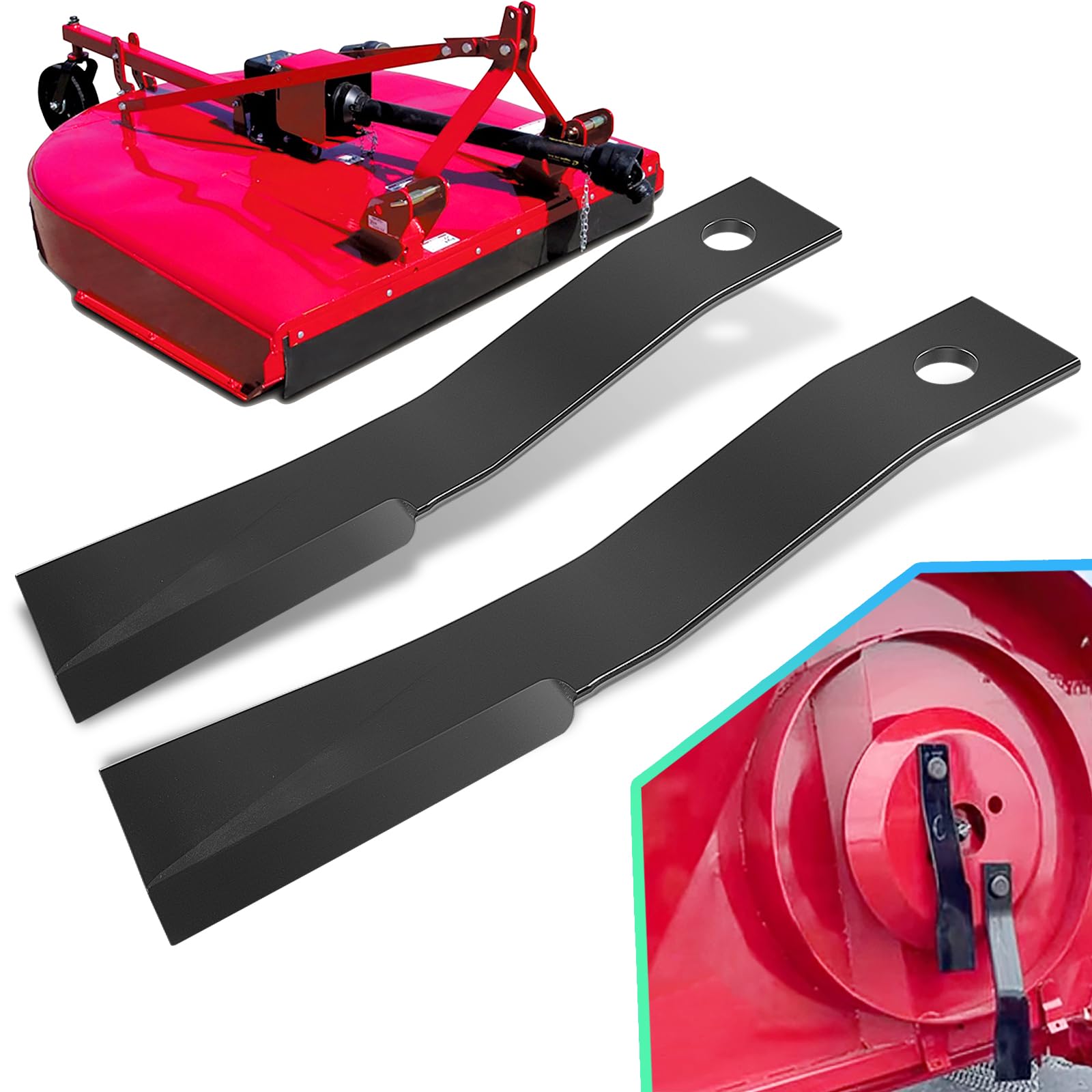 Amazon.com : E-cowlboy Replacement Bush Hog Rotary Cutter Blades - Part ...