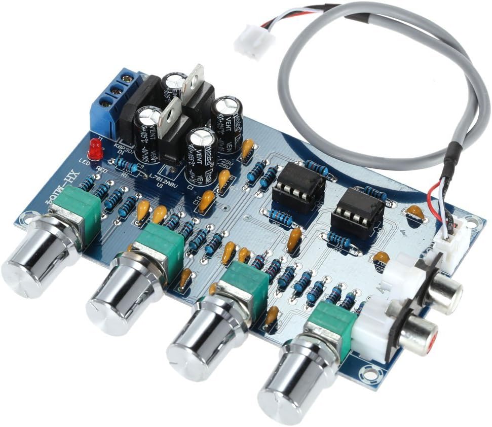 Amazon.com : WINGONEER NE5532 Stereo Pre-amp Preamplifier Tone Board ...