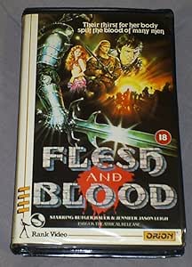 Amazon.com: Flesh & Blood [VHS] : Rutger Hauer, Jennifer Jason Leigh ...