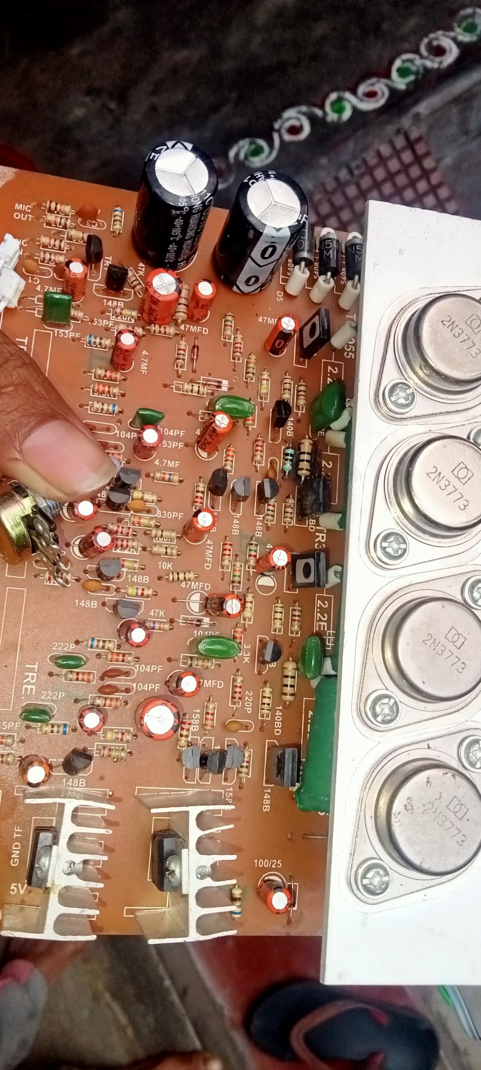 Rs Satron 260W 2N3773 Transistor Audio Amplifier Board : Amazon.in ...