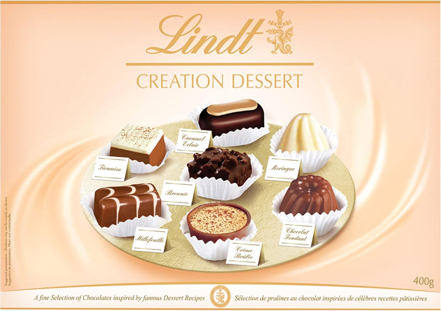 Lindt CREATION DESSERT Assorted Chocolates Gift Box, 400 Grams : Amazon ...