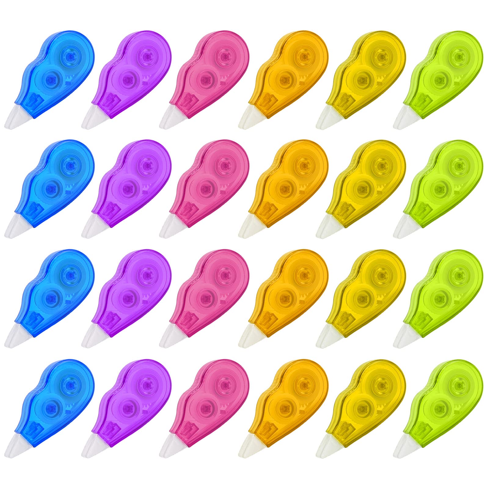 Snapklik.com : FANKUTOYS 24-Pack White Out Correction Tape, 1/5inx 13.1ft.
