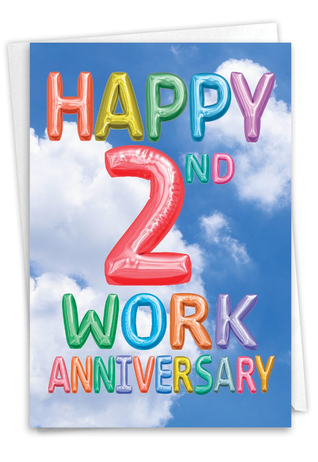 Amazon.com : NobleWorks 2nd Anniversary Work Milestone Greeting Card ...