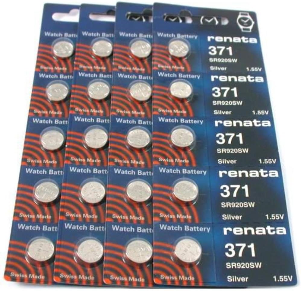 Amazon.com: #371 Renata Watch Batteries 20Pcs : Health & Household