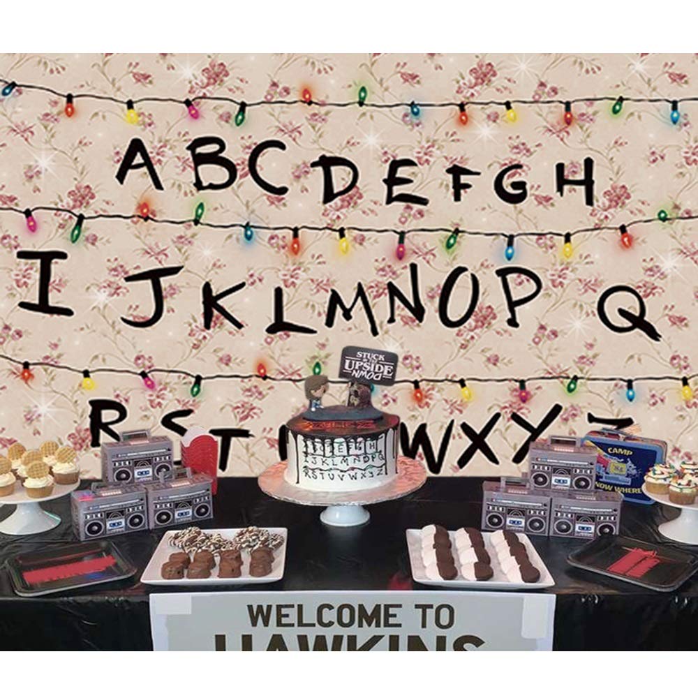 Buy Maijoeyy 5x3ft Stranger Things Backdrop for Kids Birthday Lights ...