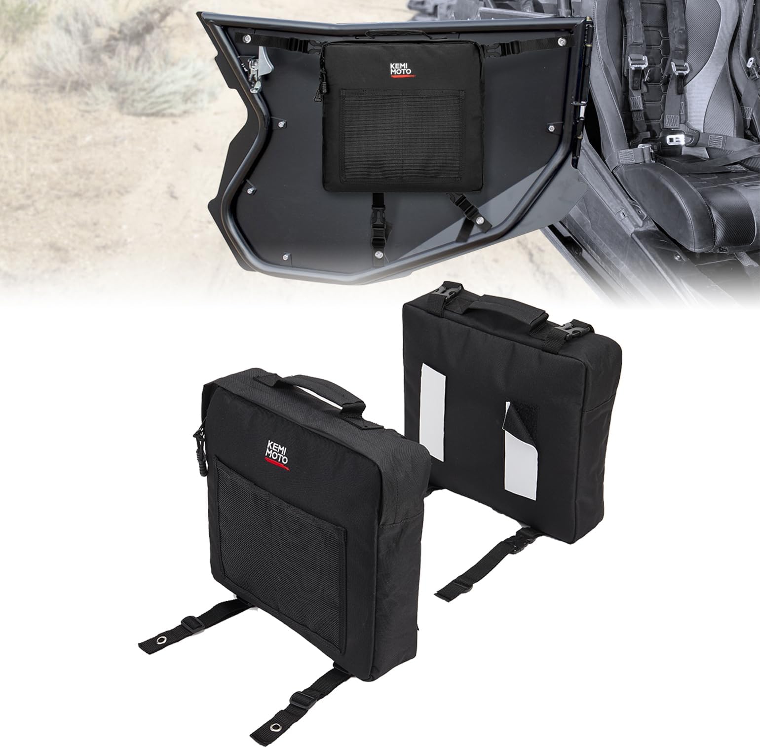 Amazon.com: KEMIMOTO 2 Pack UTV Door Storage Bags, Universal Large Side ...
