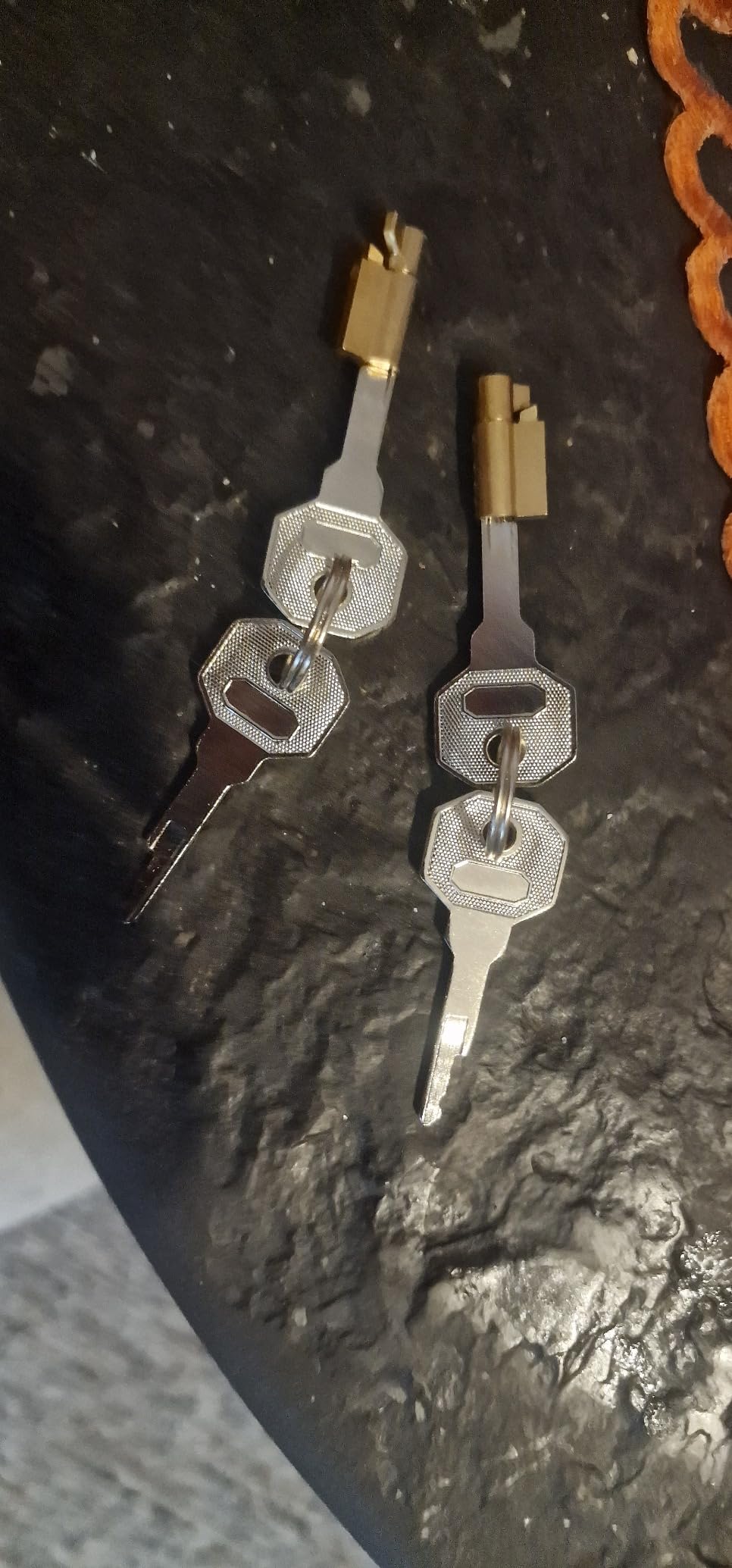 2 x Schlüssellochsperrer Steckschloss Schloss mit Schlüssel für ...