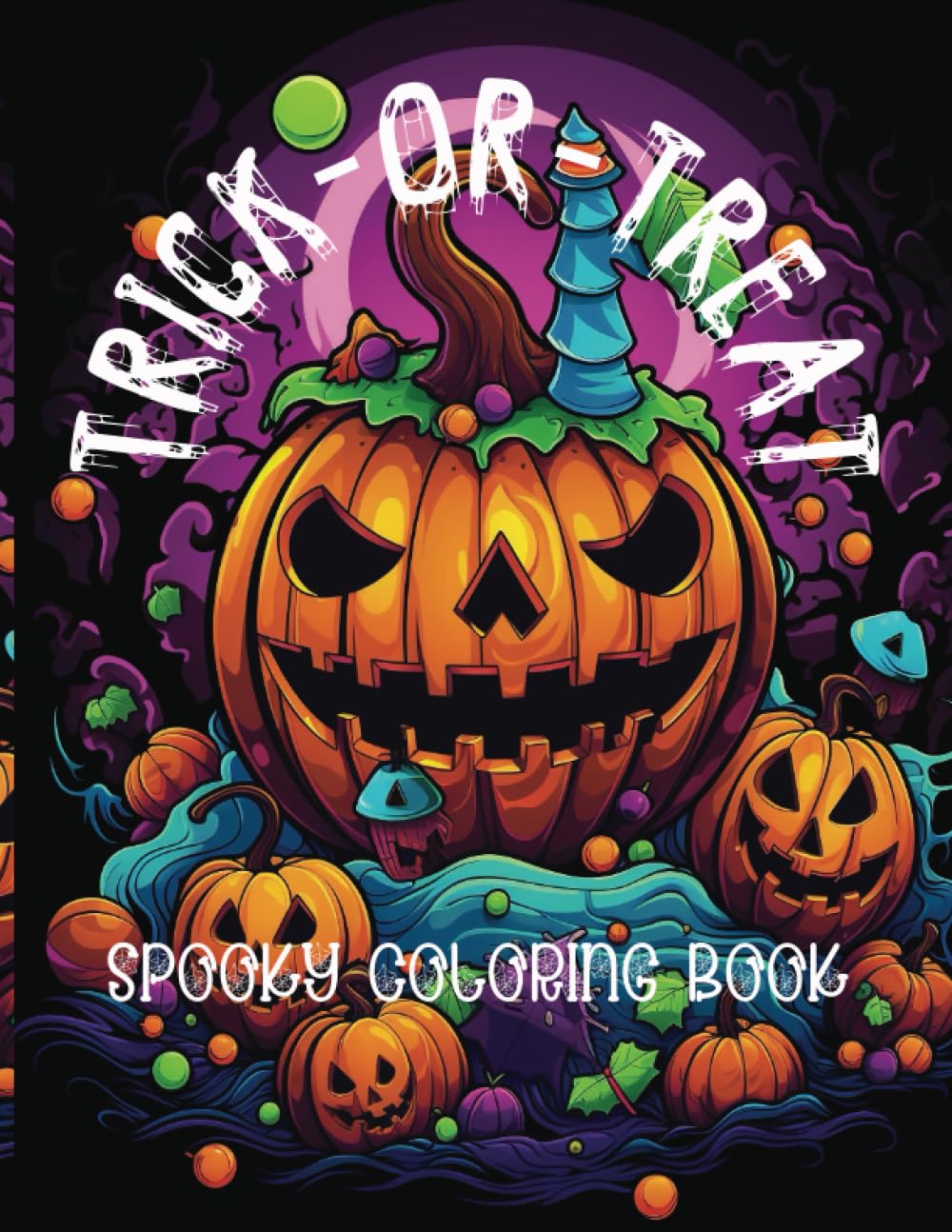 Amazon.com: TRICK-OR-TREAT: Spooky Coloring Book: Over 30 Fun Halloween ...