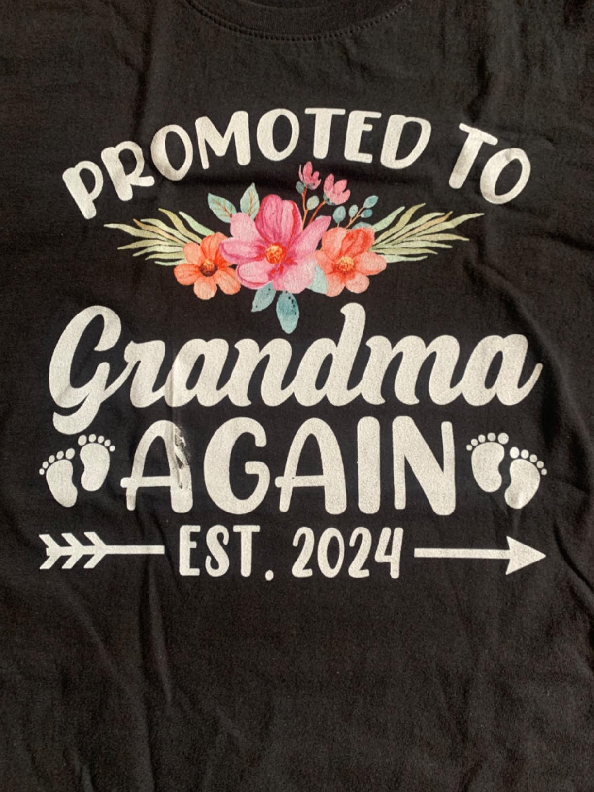 Amazon.com: Soon to Be Grandma Promoted to Grandma Again Est 2024 T ...