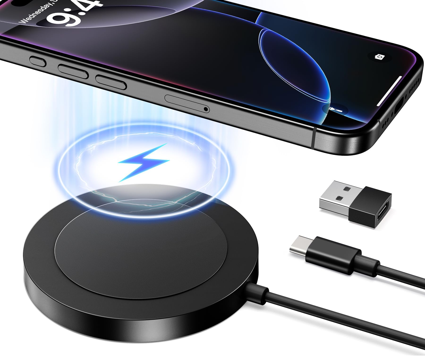 Amazon.com: MagSafe Charger 2 Pack 15W Magnetic Wireless Charger Fast ...