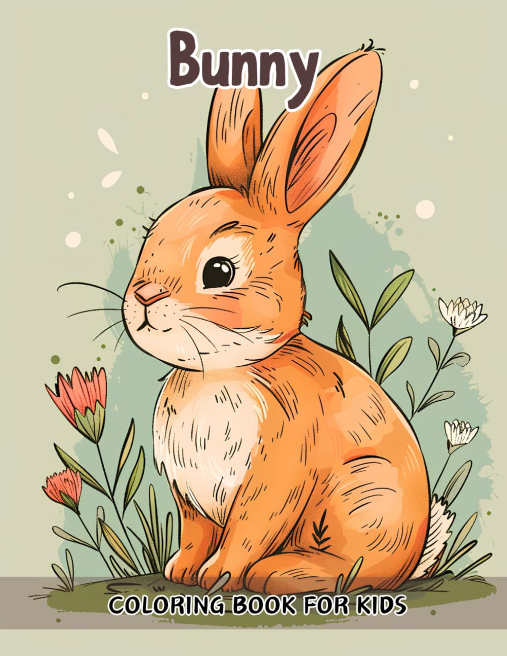 Bunny Coloring Book for Kids Ages 4-10: Adorable Scenes to Color ...