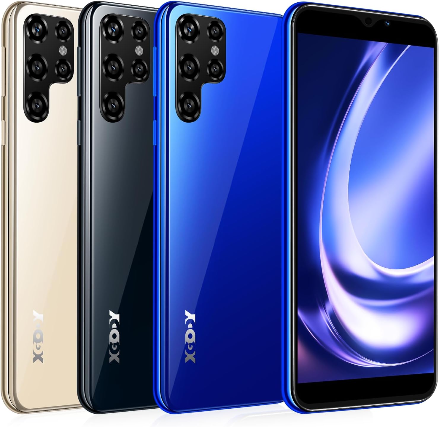 Amazon.com: Xgody X60 4G LTE Unlocked Phones, 6 Inch QHD Waterdrop ...