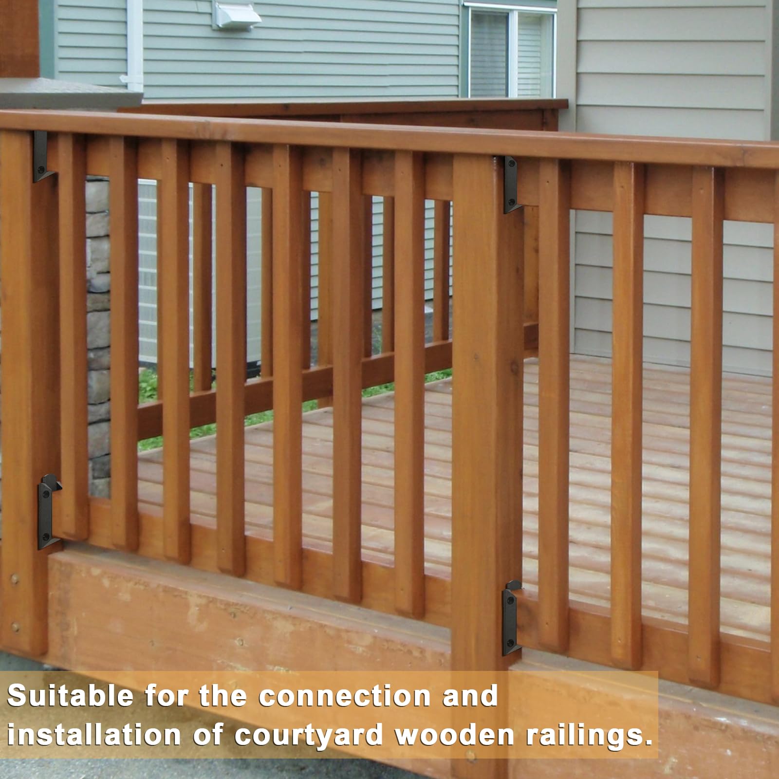 Fence Installation 8Pcs Aluminum Fence Brackets For 2.75" Guide Rail ...