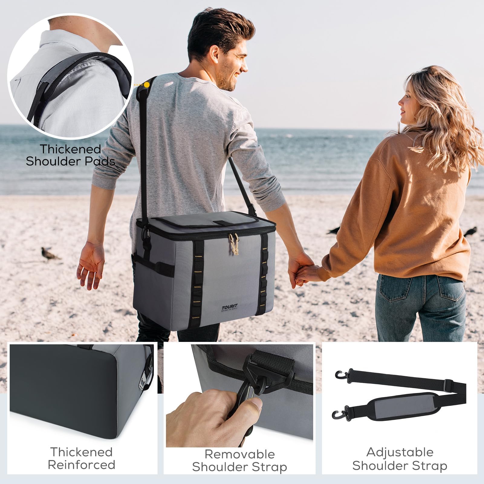 Snapklik.com : TOURIT Cooler Bag 69 Cans Insulated Soft Cooler Large ...