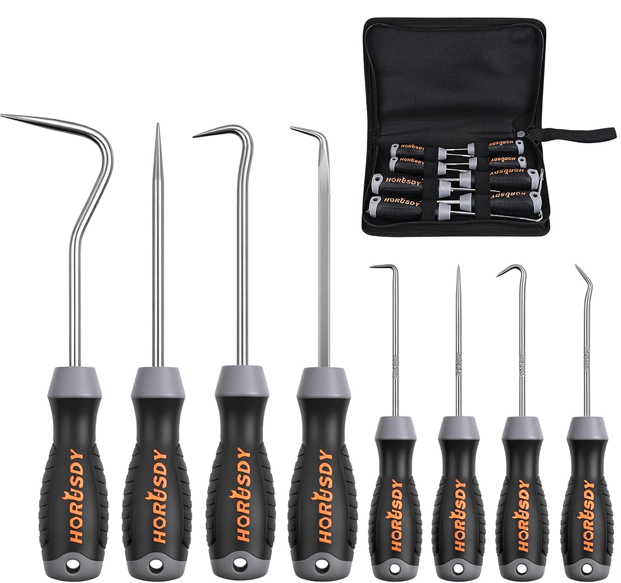 Snapklik.com : HORUSDY 8-Piece Heavy Duty Pick And Hook Set