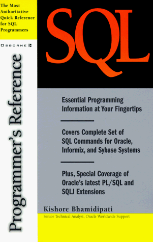 SQL Programmer's Reference: 9780078824609: Computer Science Books @ Amazon.com