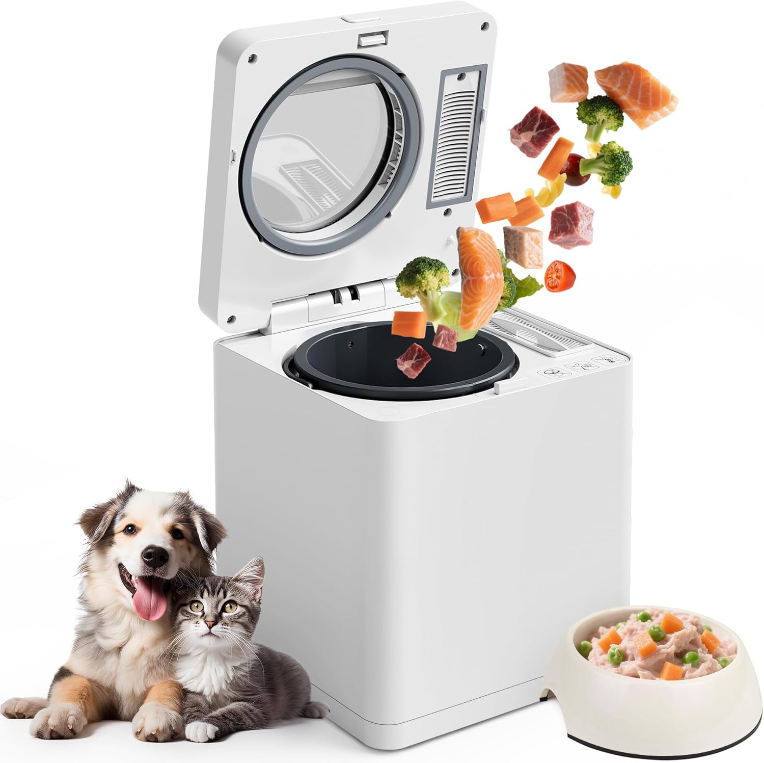 Pet Fresh Meal Maker, Auto 5-in-1 Pet Food Cooker with Chop,Slow Cook ...