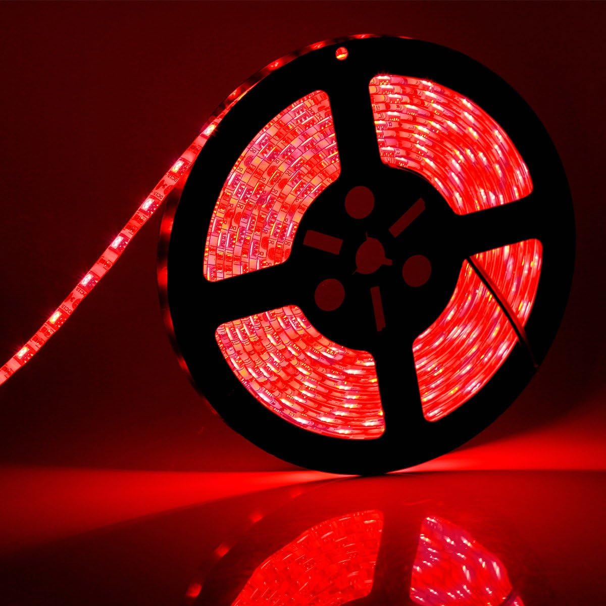 Amazon.com: Aclorol Led COB Light Strip 32.8ft Red Led Strip Lights 24V ...