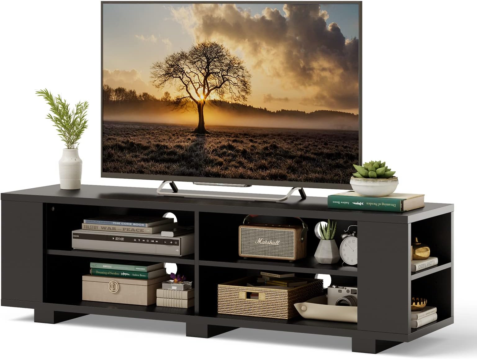 Amazon.com: ECACAD Length Adjustable TV Stand for TVs up to 70 Inch ...