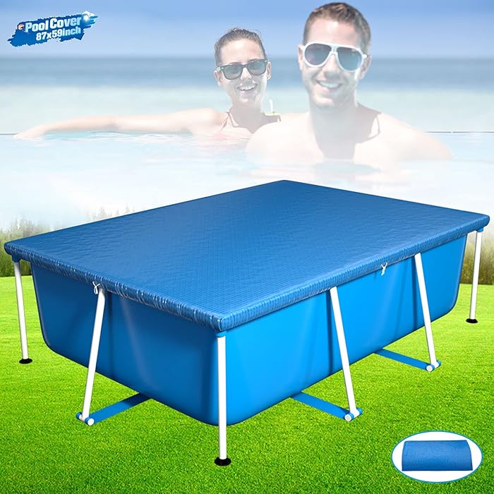 Buy Burxoe Rectangular Pool Cover, Rectangle Pool Cover Above Ground ...