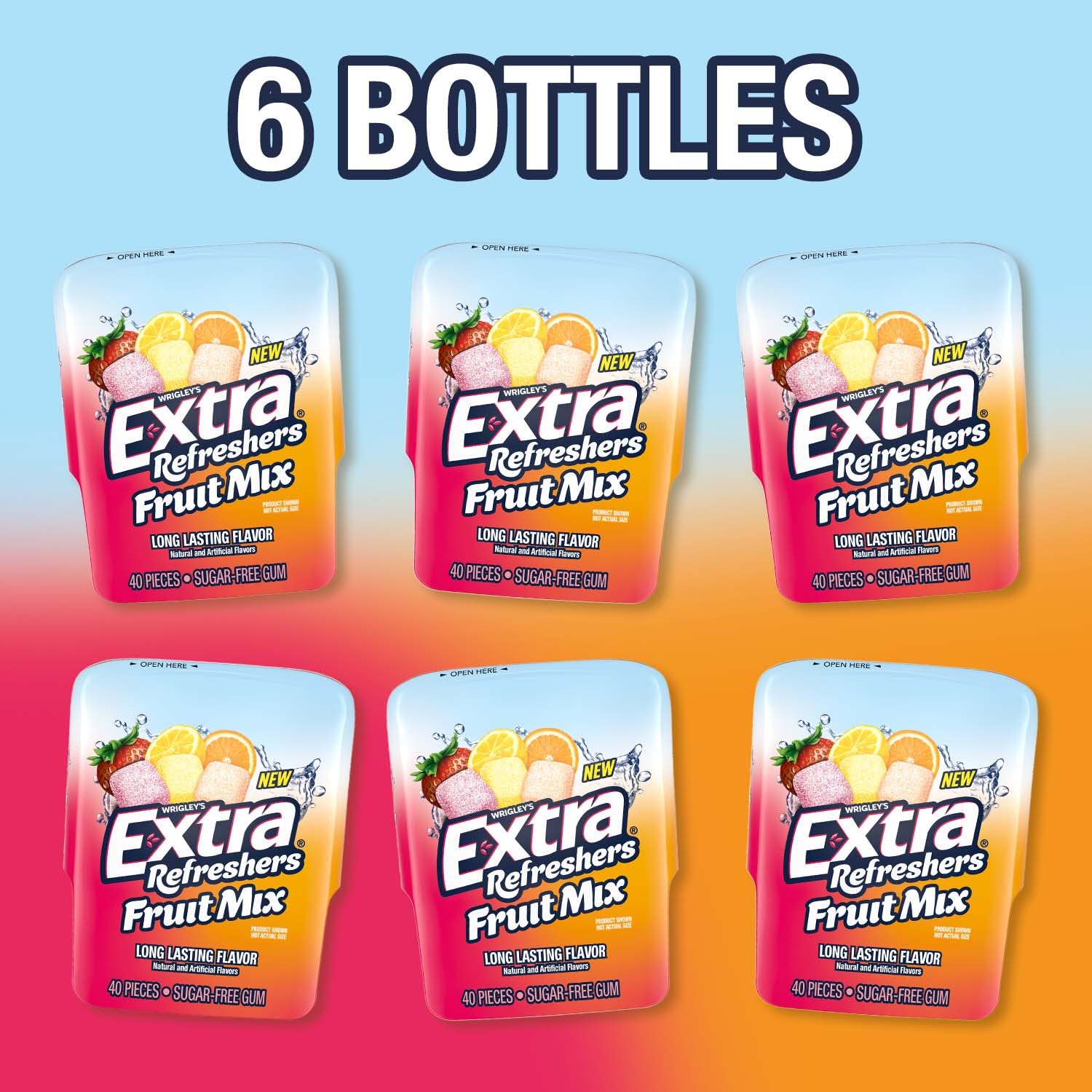 Snapklik.com : EXTRA Refreshers Fruit Mix Sugar Free Chewing Gum Bulk ...