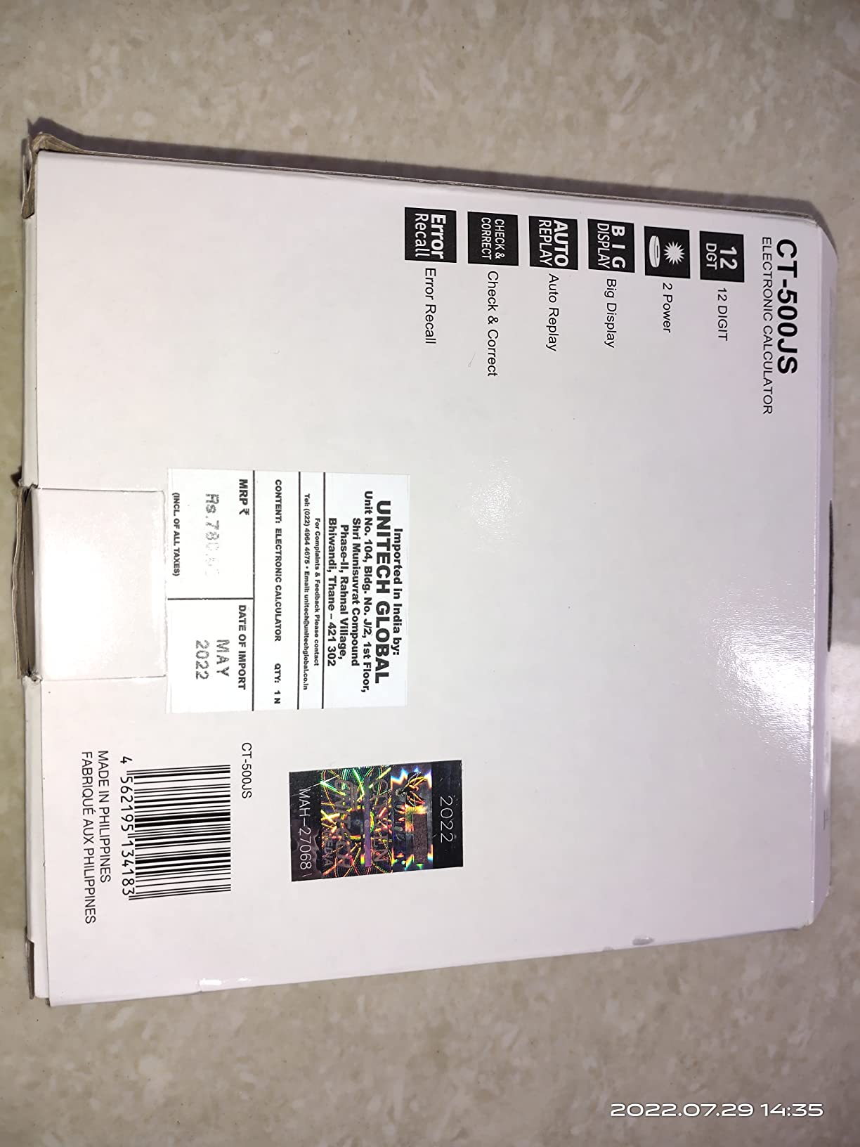 Citizen Desktop CT500JS Calculator : Amazon.in: Office Products