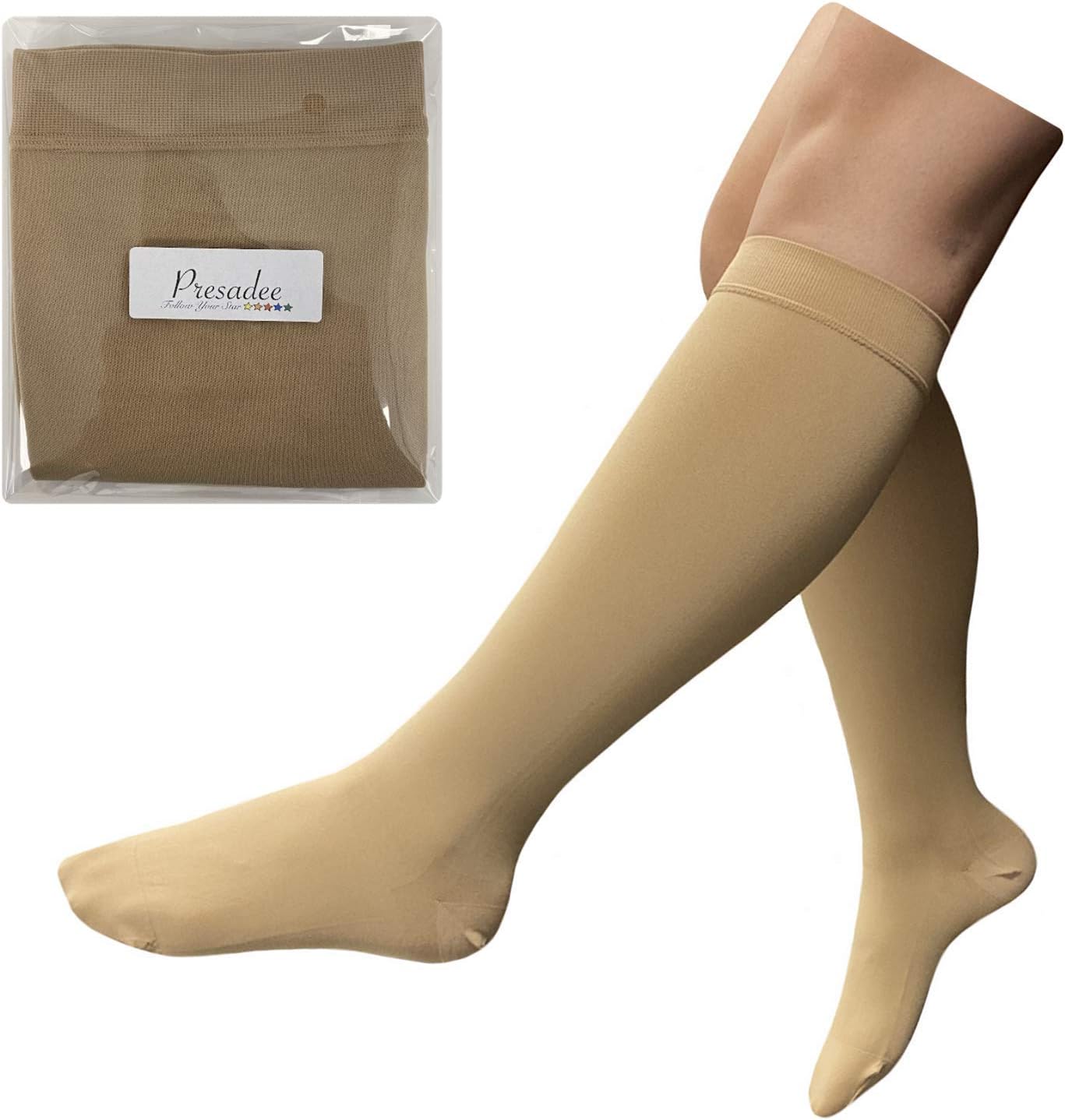 Amazon.com: Presadee Traditional 20-30mmHg Firm Compression Swelling ...