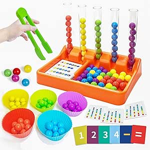 Amazon.com: Counting and Color Sorting Toys, Preschool Kindergarten ...
