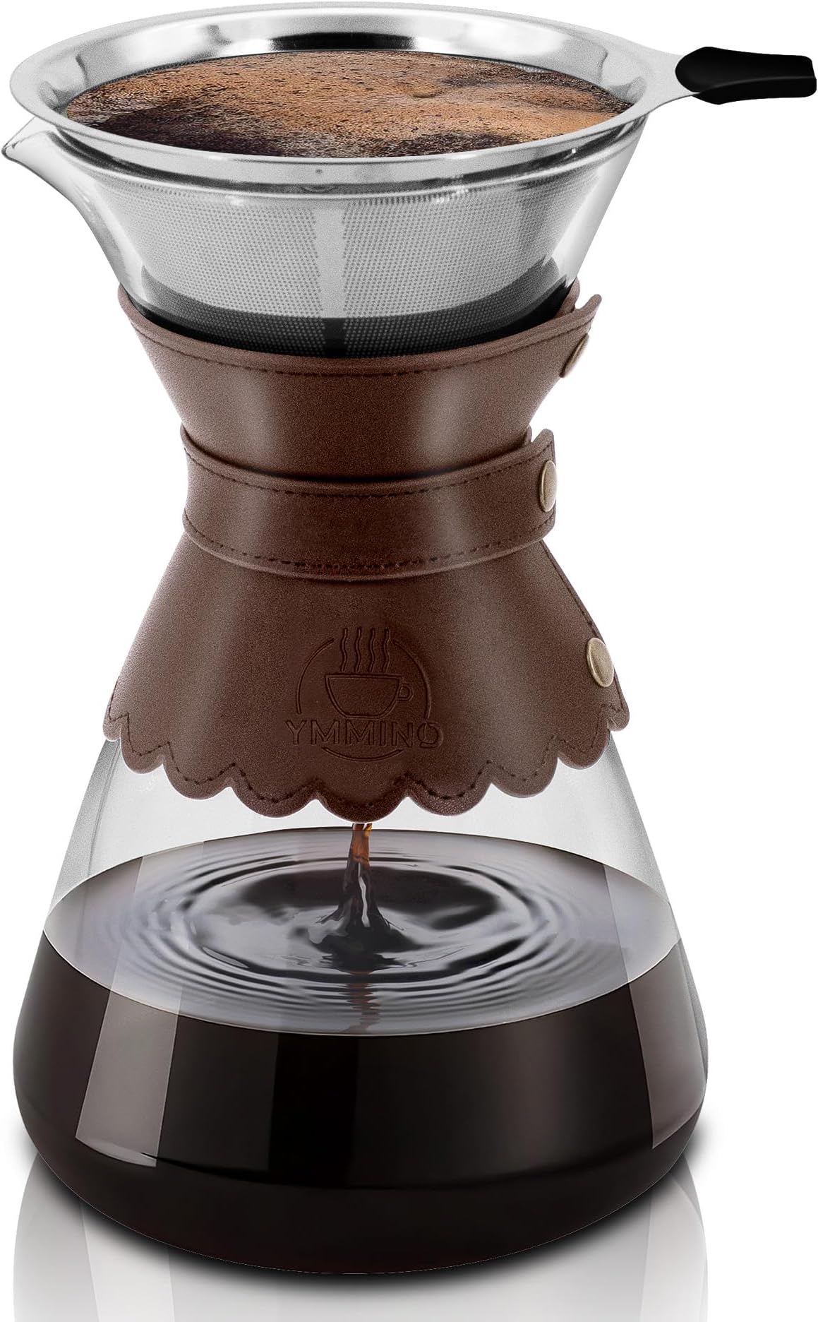Amazon.com: Pour Over Coffee Maker Set with Double-Layer Stainless ...