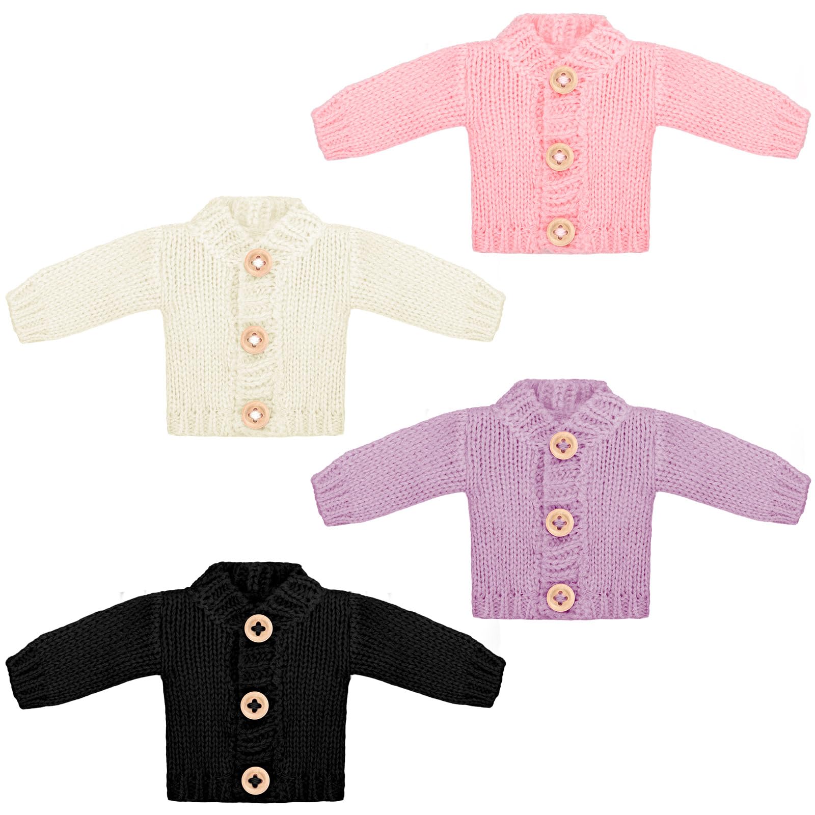 Amazon.com: Bencailor 4 Pcs Christmas Doll Clothes Winter Doll Sweater ...