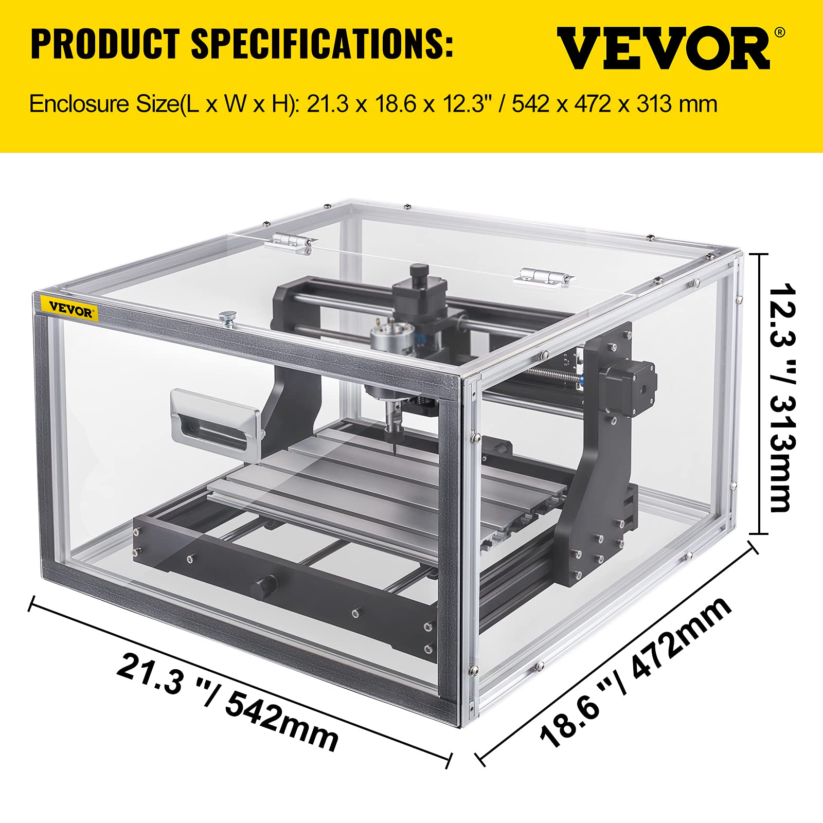 VEVOR CNC 3018 PRO Router Machine, GRBL Control 3-Axis Milling Engraver ...