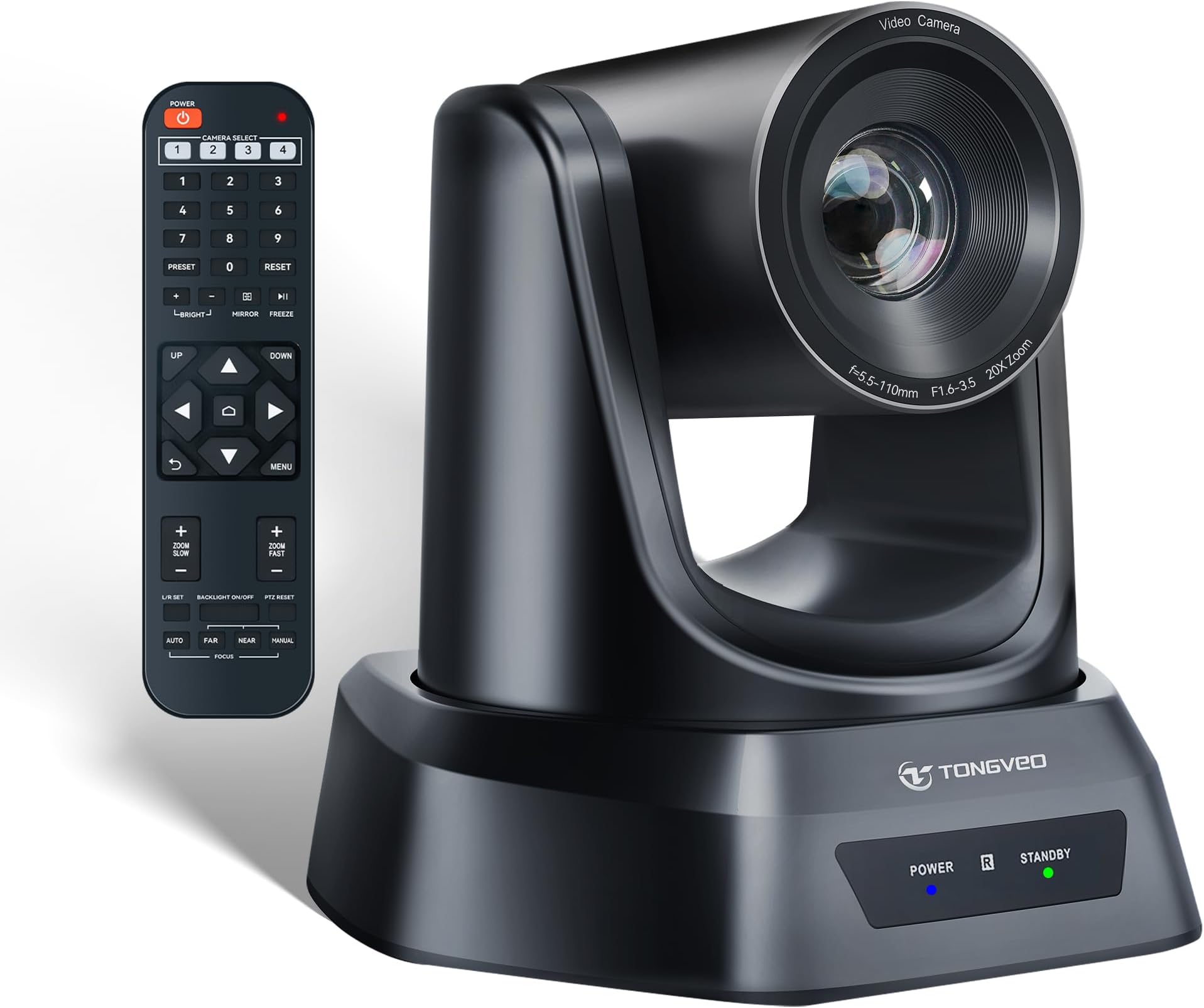 Amazon.com: TONGVEO 20X Optical Zoom PTZ Camera HDMI IP Live Streaming ...
