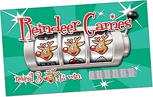 Reindeer Games Scratch & Win - (30 Pack) - Holiday Scratch & Win for ...