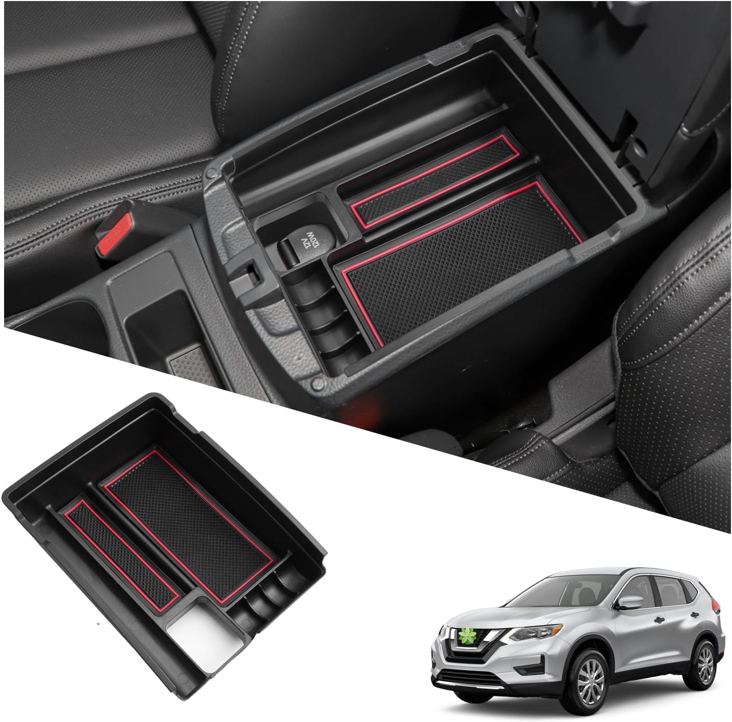 Amazon.com: Fit Rogue T32 Center Console Organizer,for Nissan Rogue ...