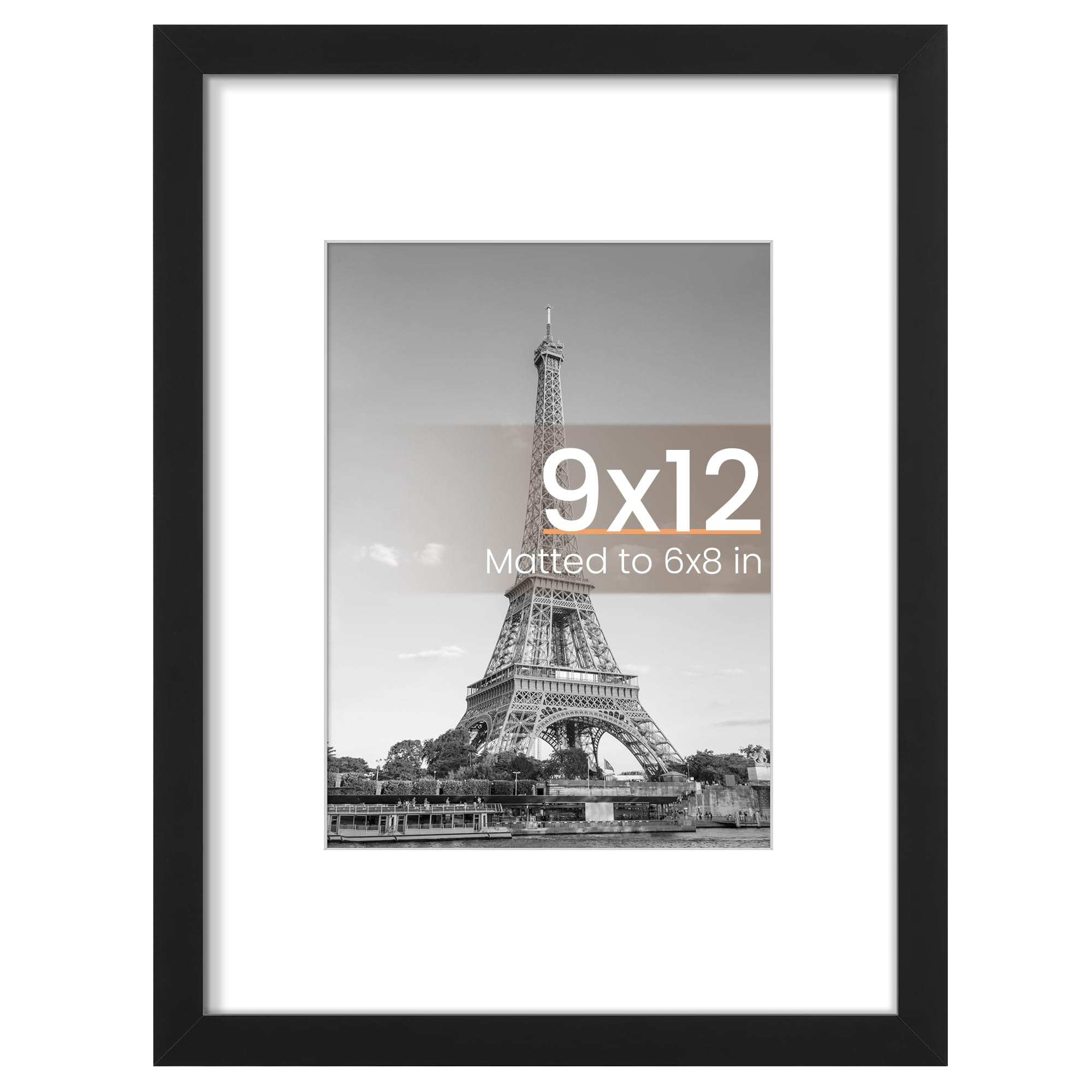 Amazon.com - upsimples 9x12 Picture Frame, Display Pictures 6x8 with ...